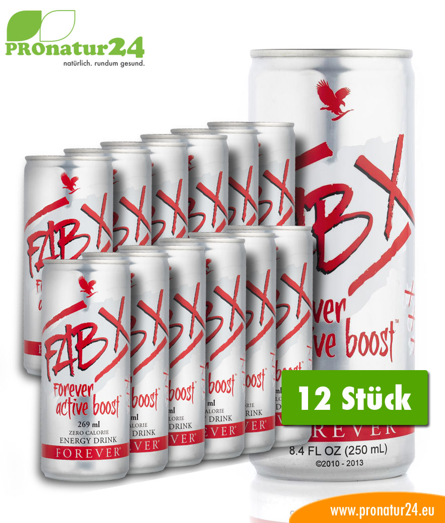 FAB X active boost Energydrink – kalorienfrei mit Aloe Vera (forever ...